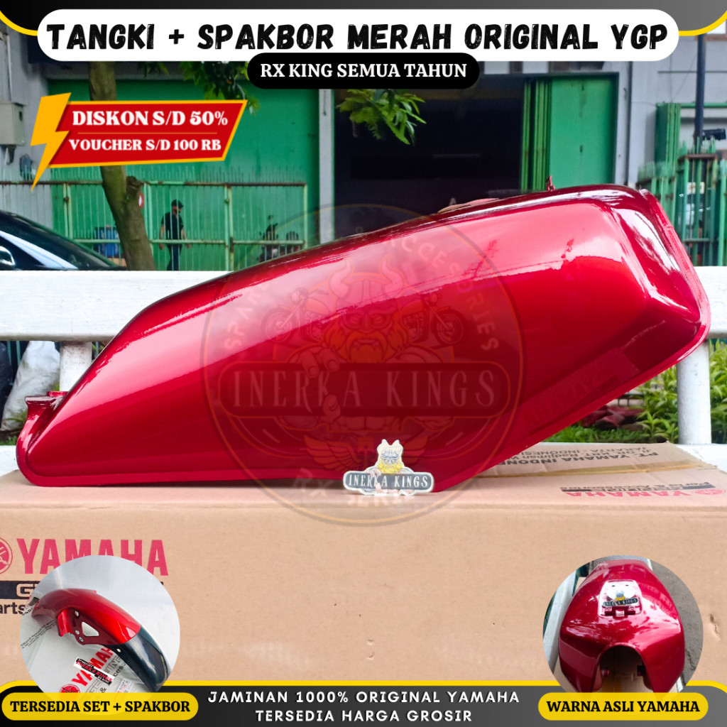 Jual Tangki Polos Dan Spakbor Depan Belakang Rx King Merah Marun New ...