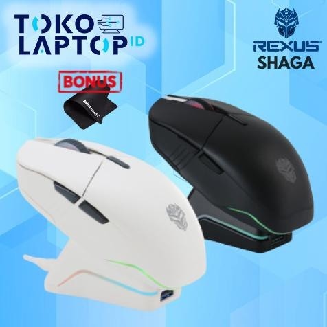 Jual Rexus Shaga RX-130 Mouse Gaming Wireless With Charging Dock ...