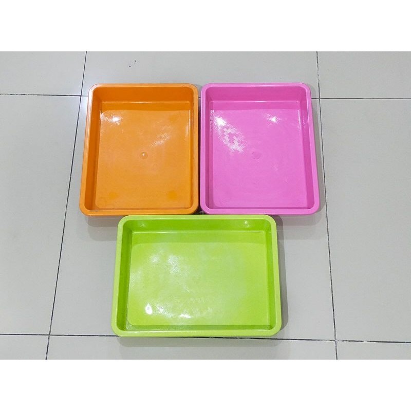 Jual Nampan Saji Ukuran No. 4 / Nampan Segi Sedang / Nampan Serbaguna ...