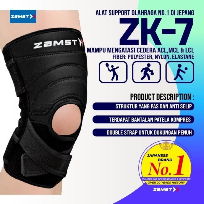 Jual Zamst Knee Brace Support ZK-7 Japan Original | Shopee Indonesia