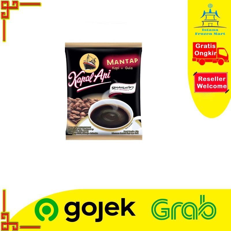 Jual Kopi Gula KAPAL API Rasa Mantap Isi 10 Sachet x 25 GR | Shopee ...