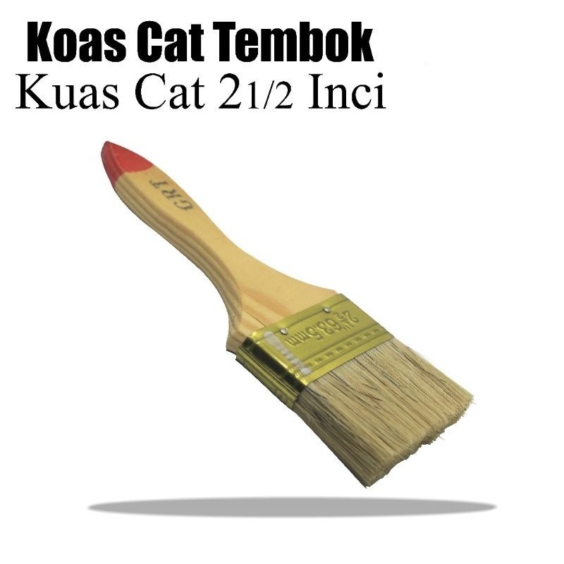 Jual Kuas Cat Tembok 2,5" Inch Kuas Bulu Halus Murah | Shopee Indonesia