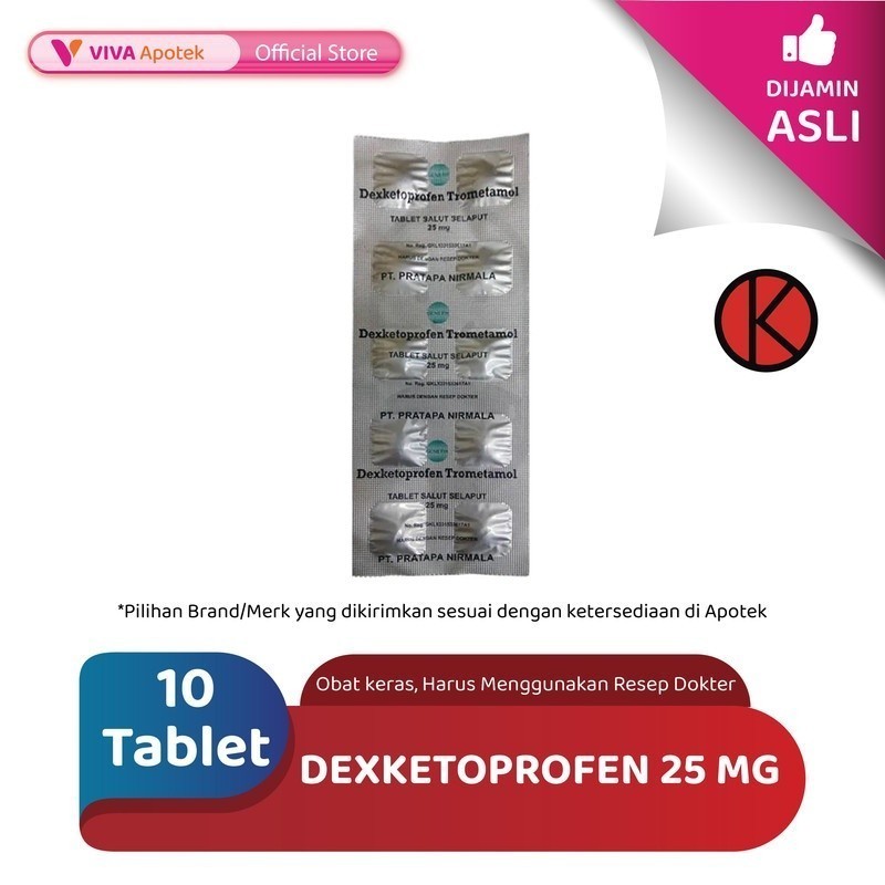 Jual Dexketoprofen 25 mg / Nyeri / Radang (10 Tablet) | Shopee Indonesia