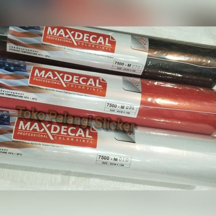 Jual STICKER MAX DECAL VINYL /MAXDECAL 45CM X15 M (DOFF,MATT) | Shopee ...