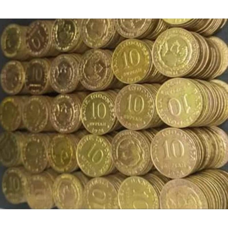 Jual Uang Koin Kuno 10 Rupiah 1974 Tabanas Kuning | Shopee Indonesia