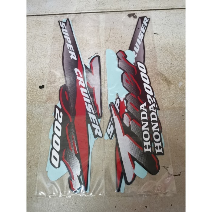 Jual Stiker Bodi Lis Body Striping Tiger 2000 Hitam Merah | Shopee ...