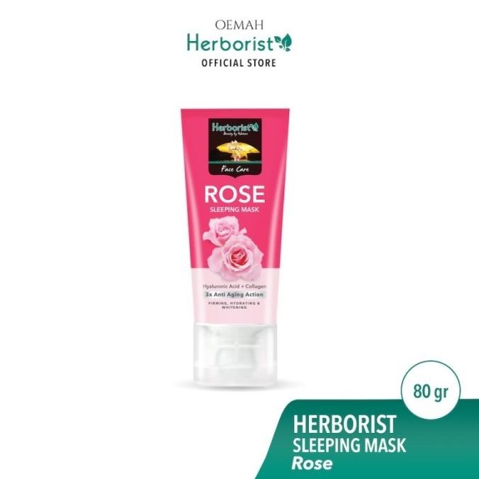 Jual Best! Herborist Rose Sleeping Mask 80g ( Masker Wajah ) | Shopee ...