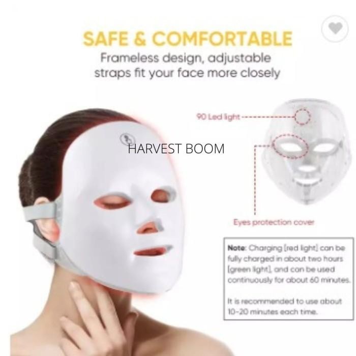 Jual Pdt Light Masker Led 7 Colour Warna Led Mask Topeng Sinar Photon | Shopee Indonesia