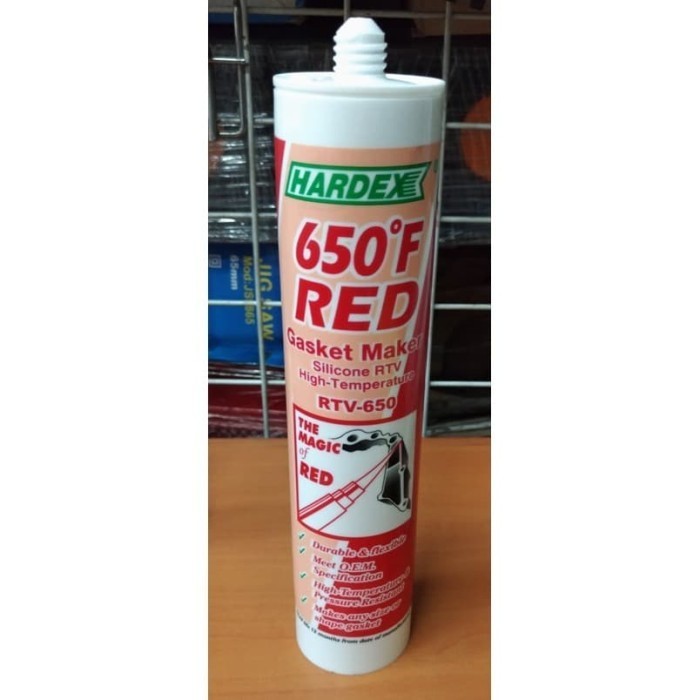 Jual HARDEX 650F HIGH TEMPERATURE RTV SILICONE GASKET MAKER | Shopee ...