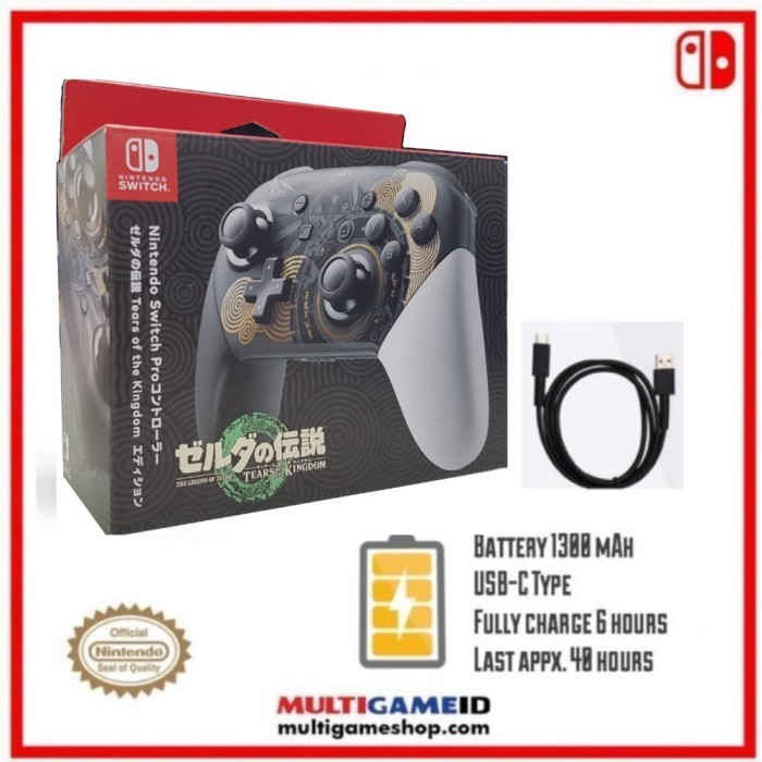 Jual Switch PRO Controller Zelda TOTK Edition (Original Nintendo ...
