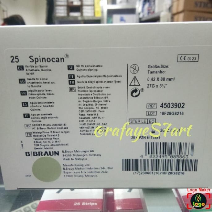 Jual Spinocan 27G X 3 | Jarum Bbraun Spinocan 27 G X 3 | Shopee Indonesia