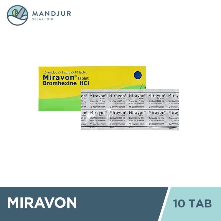 Jual Miravon 10 Tablet - Untuk Batuk Berdahak | Shopee Indonesia