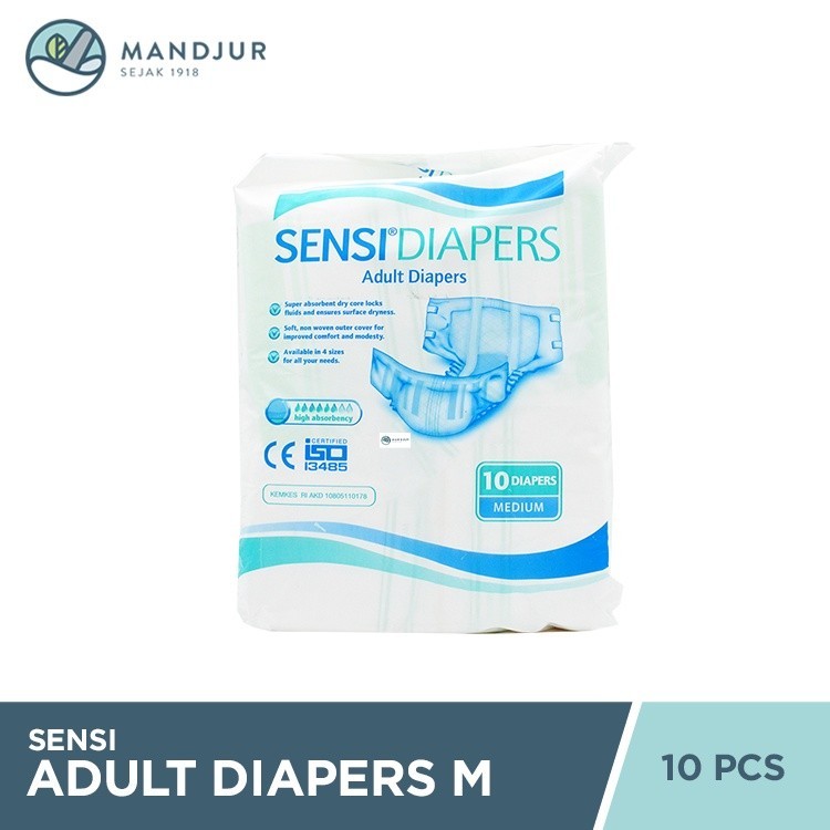Jual Sensi Adult Diapers M 10 Pcs - Popok Perekat Dewasa Anti Bocor | Shopee Indonesia