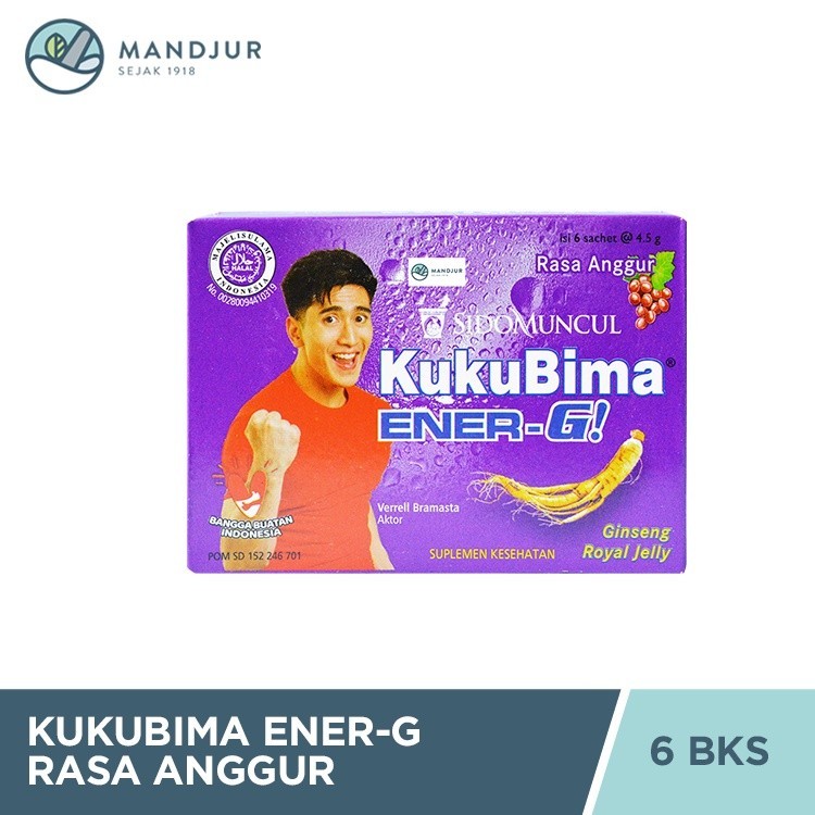 Jual KukuBima Ener-G Anggur 6 Sachet | Shopee Indonesia