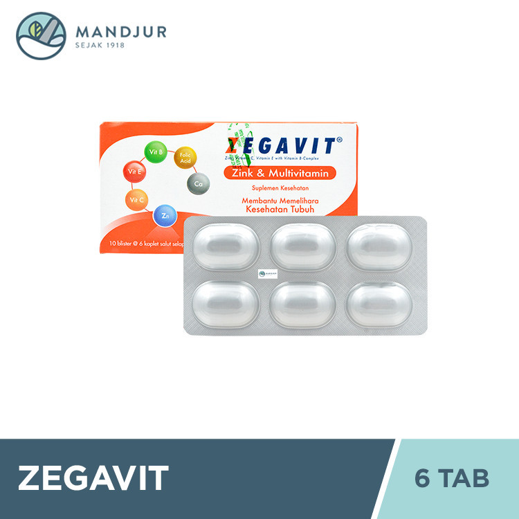 Jual Zegavit 6 Kaplet - Suplementasi Multivitamin Kesehatan Tubuh ...