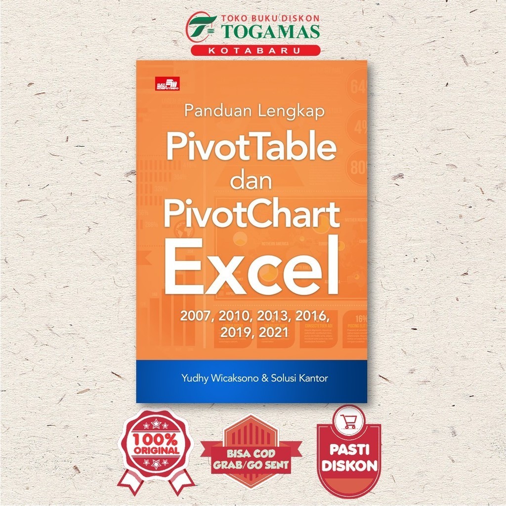 Jual PANDUAN LENGKAP PIVOTTABLE DAN PIVOTCHART EXCEL 2007,2010,2013,2016,2019,2021 - YUDHY ...