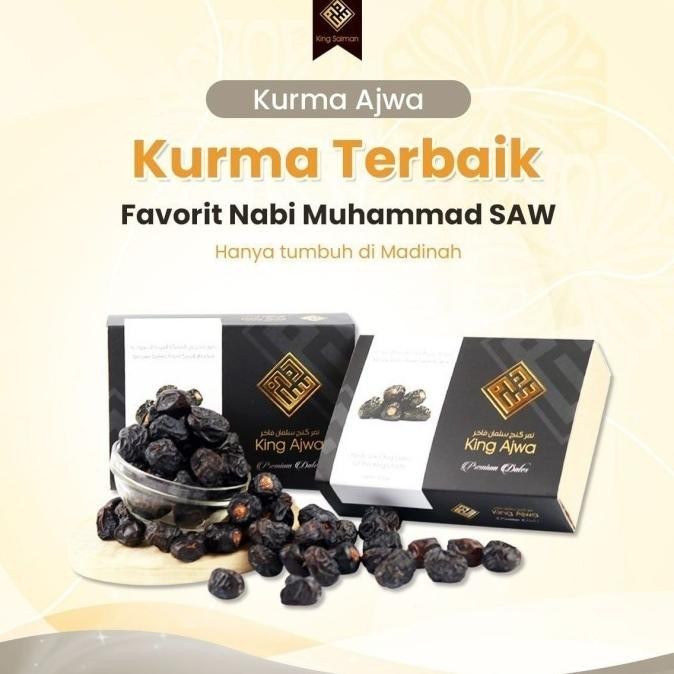 Jual Paket 10 Box Kurma Ajwa King Salman Premium Kurma Nabi 500Gram ...
