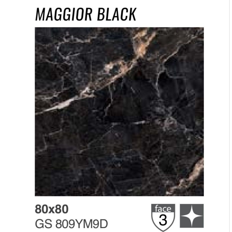 Jual GRANIT GARUDA MAGIOR BLACK GS 809YM9D UKURAN 80X80 | Shopee Indonesia