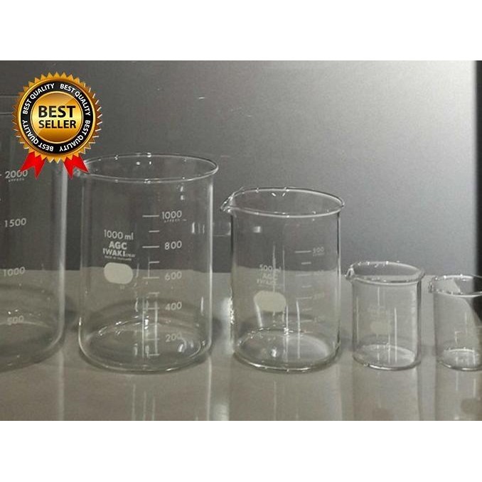 Jual xie BEAKER GLASS IWAKI PYREX 100ML, ALAT LABORATORIUM | Shopee ...