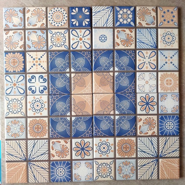 Jual KERAMIK 25X25 MOTIF BATIK BALI | Shopee Indonesia