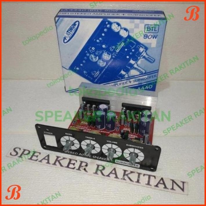 Jual |ASB | KIT AMPLIFIER ACTIVE STEREO + SUBWOOFER BTL 90W LA4440 ...