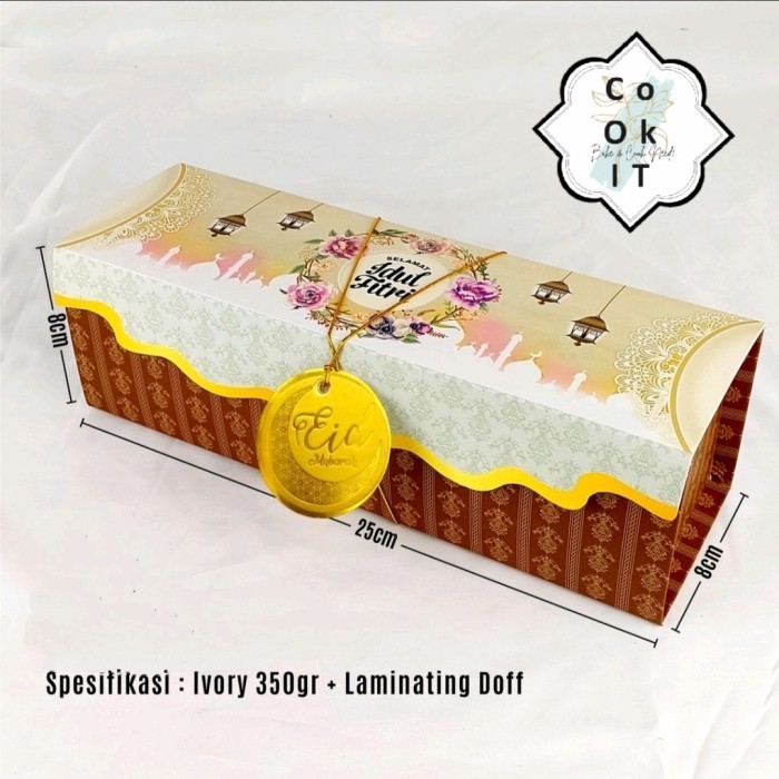 Jual Box Roll Cake / Bolu Gulung/ Swiss Roll Edisi Lebaran Hamper Box ...