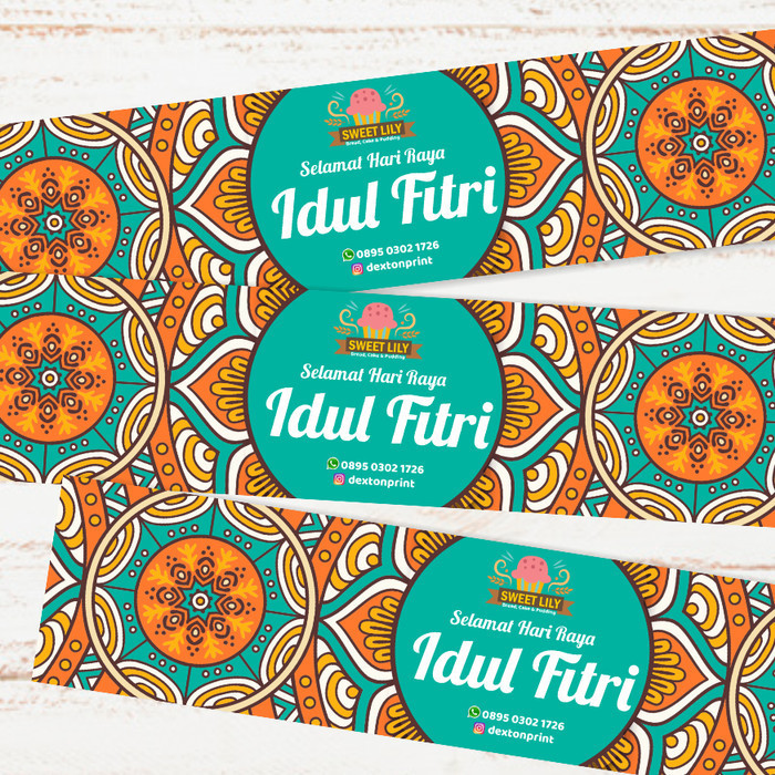 Jual Stiker Sticker Belt Seal Segel hampers/box Idul Fitri Lebaran ...