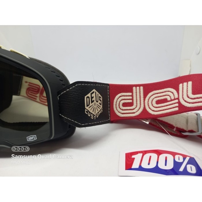 Jual NEW SERIES GOGGLE 100% BARSTOW DEUS 22 SMOKE LENS / GOGGLE MOTOR ...