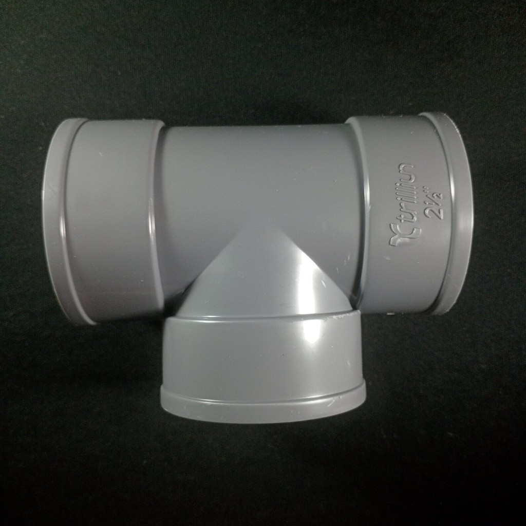 Jual TRILLIUN Sambungan Pipa uPVC Tee DV 2 1/2 Inci | Shopee Indonesia