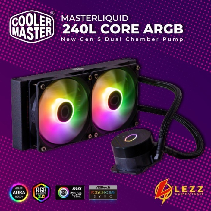 Jual Cooler Master Master 240L Core Argb Ml240L Core Cooler | Shopee ...