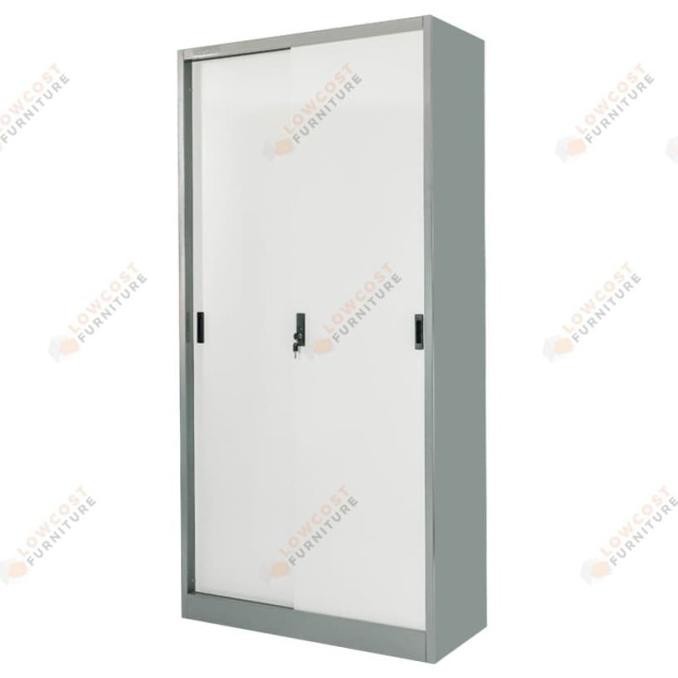 Jual Lemari Arsip File Kantor Besi 2 Pintu Sliding 5 Rak Texture ...