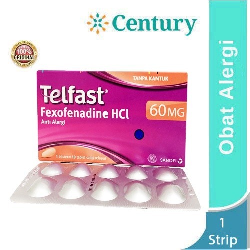 Jual Telfast 60MG 1 Strip isi 10 Tablet/Telfast | Shopee Indonesia