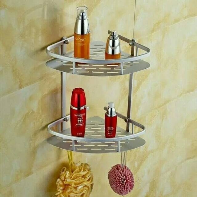 Jual Rak Sudut Kamar Mandi Rak Pojok Siku Kamar Mandi Tempat Sabun ...
