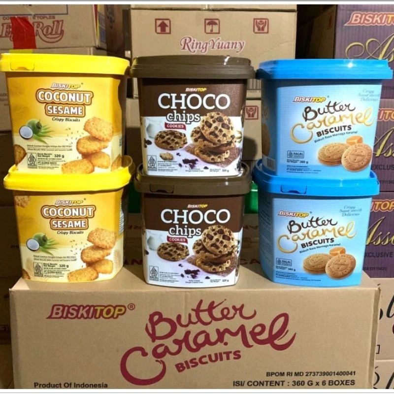 Jual Snack Kaleng biskitop kemasan jar/toples | Shopee Indonesia
