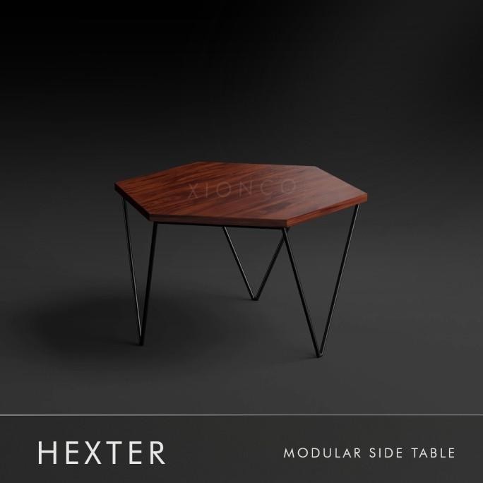 Jual HEXTER - Modular Side Table / Meja Tamu Sudut Minimalis | XIONCO | Shopee Indonesia