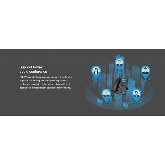 Jual Fanvil X303W - Enterprise Wifi IP Phone [Color and PoE Integrated ...