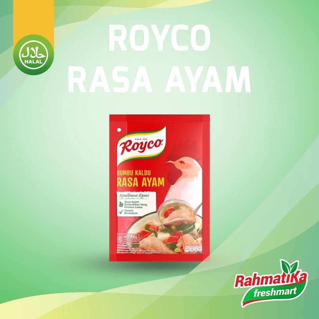 Jual Royco Ayam / Penyedap Rasa Kaldu Ayam 220 gram (Bumbu Dapur ...