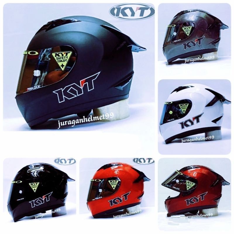 Jual Helm Full face KYT R10 Solid Paket Ganteng | Shopee Indonesia