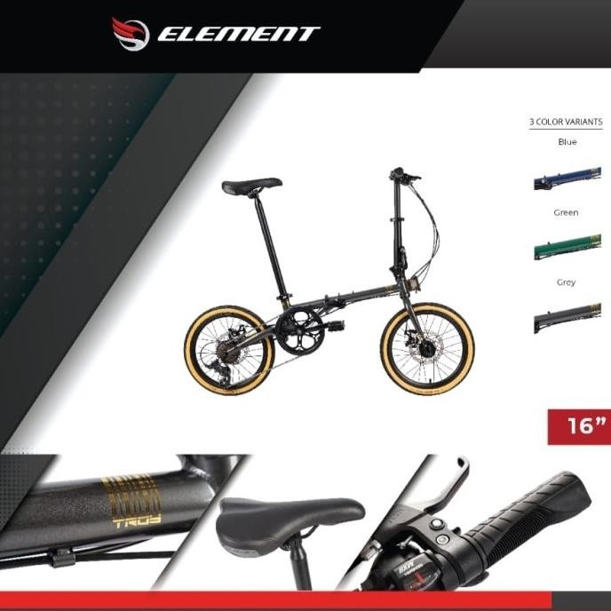 Jual Sepeda Lipat Element Troy 8 Speed (16 Inch) New Limited Edition ...