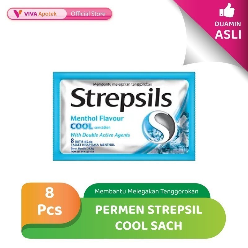 Jual Permen Strepsils Cool Sachet | Shopee Indonesia