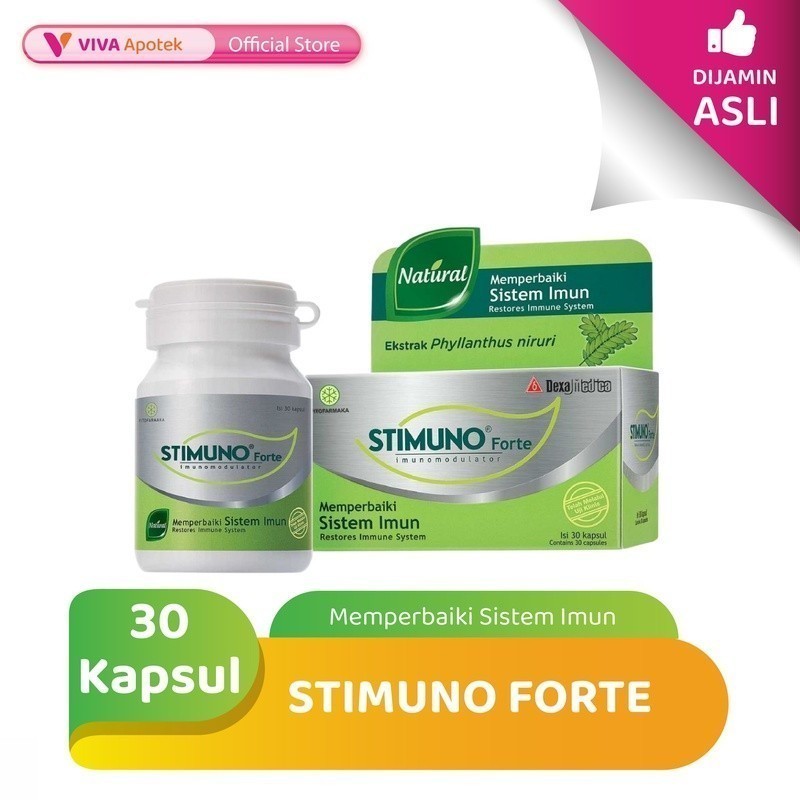 Jual Stimuno Forte untuk Memperbaiki Sistem Imun (30 Kapsul) | Shopee ...