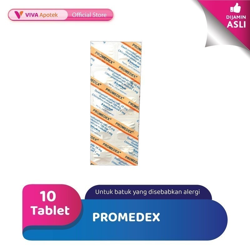 Jual Promedex untuk Meredakan Batuk Karena Alergi (10 Tablet) | Shopee ...