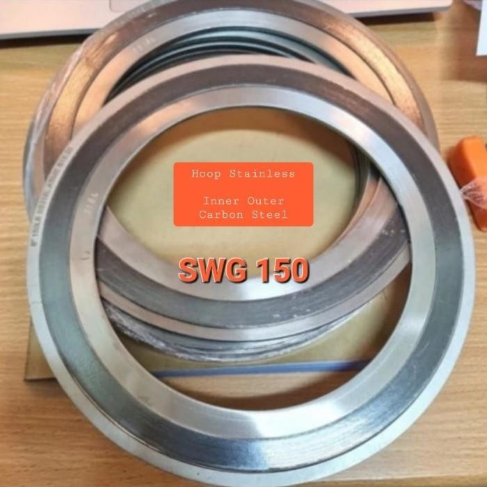 Jual 3" Spiral Wound Gasket Swg 3 Inch Ansi Class 150 Ss304 Ss Cs ...