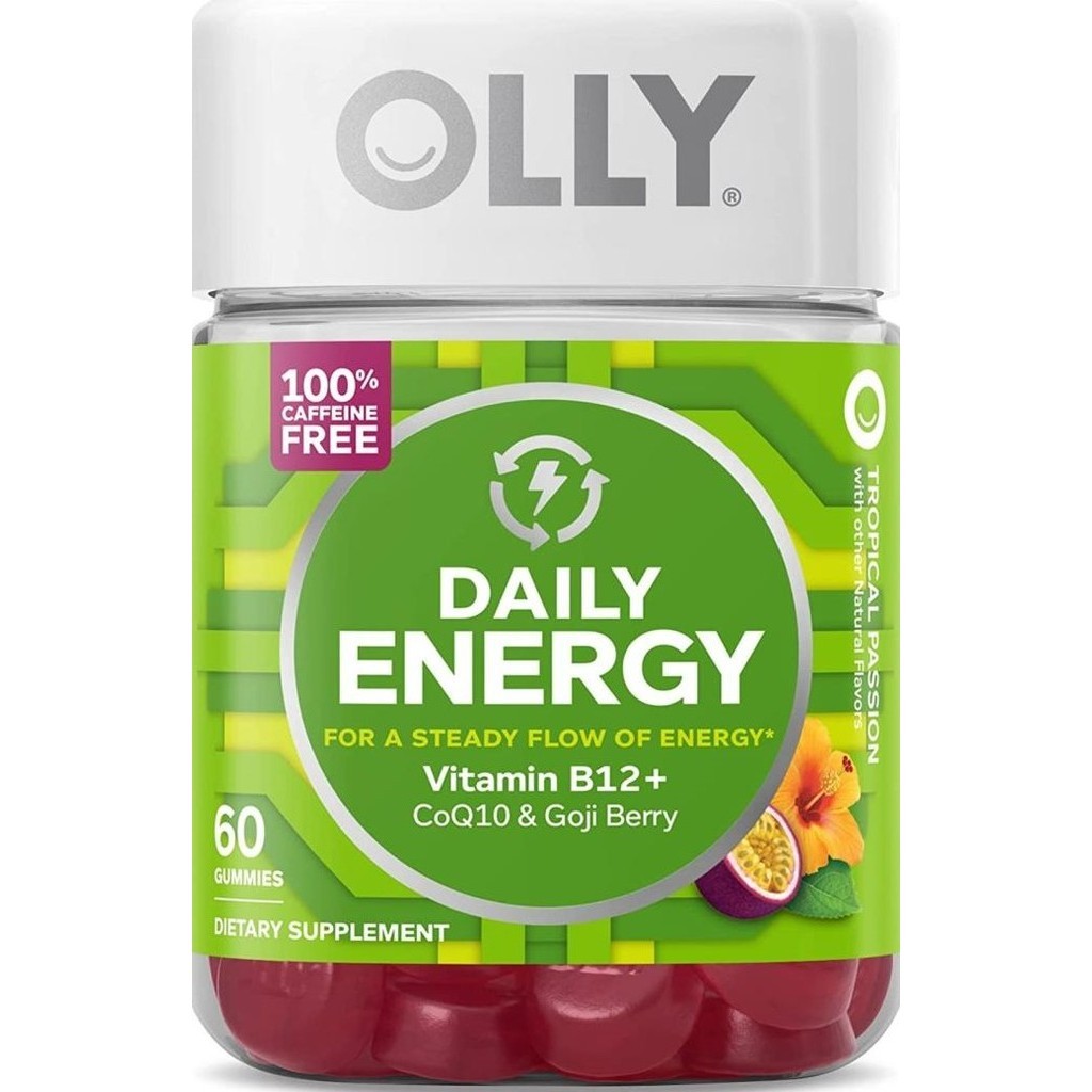 Jual OLLY Daily Energy Gummy Caffeine Free Vitamin B12 CoQ10 Goji Berry ...