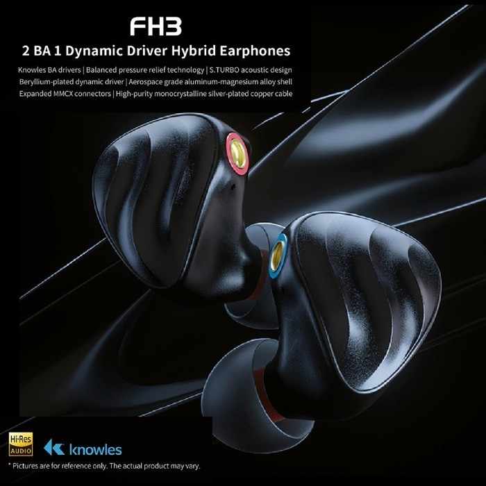 Jual Fiio Fh3 / Fh 3 Hi-Fi 2 Ba 1 Dynamic Driver Hybrid Earphones ...