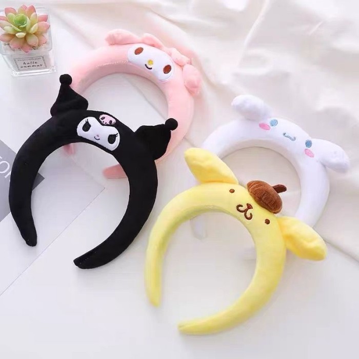 Jual Bando Bandana Kuromi Pompompurin Cinnamoroll My Melody Karakter ...