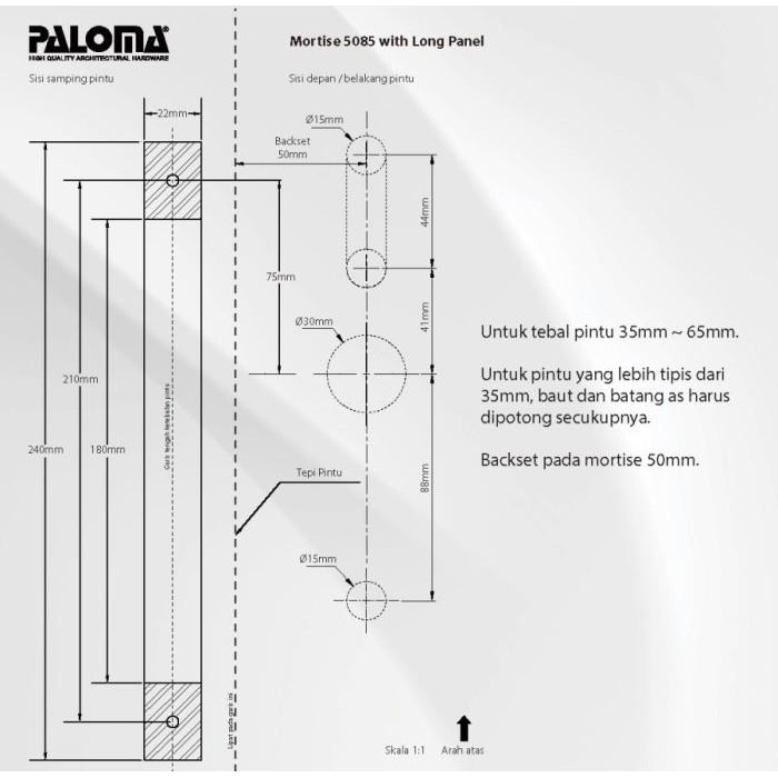 Jual PALOMA DLP 3112 DIGITAL LOCK SMART HOME KUNCI PINTU DOOR HANDLE ...