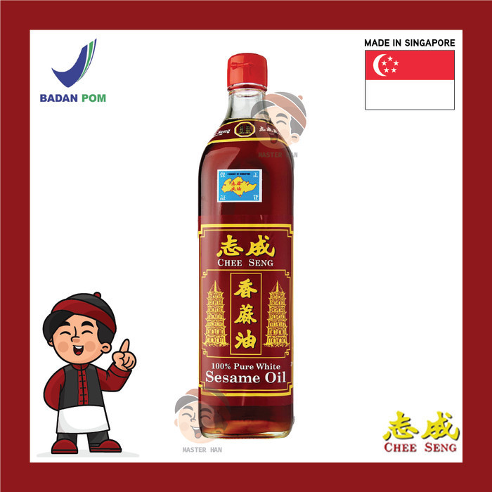 Jual Chee Seng Pure White Sesame Oil / Minyak Wijen Putih Pagoda 750ml ...