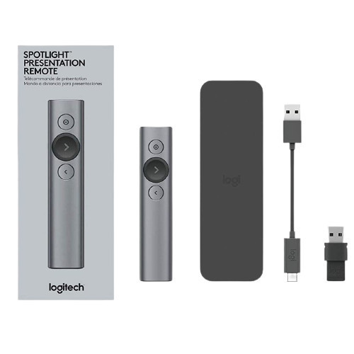 Jual Logitech Spotlight Presentation Remote - Slate | Shopee Indonesia