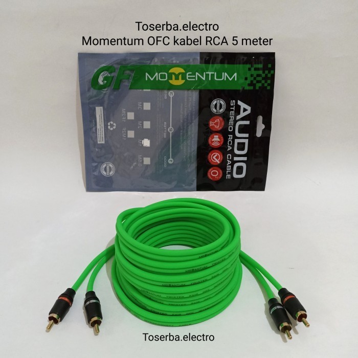 Jual Kabel Audio RCA 5m OFC Momentum GF Series 5 meter Quality | Shopee ...